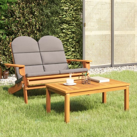 vidaXL Loungeset Adirondack - Massief Acaciahout Loungeset - Tuinset ...