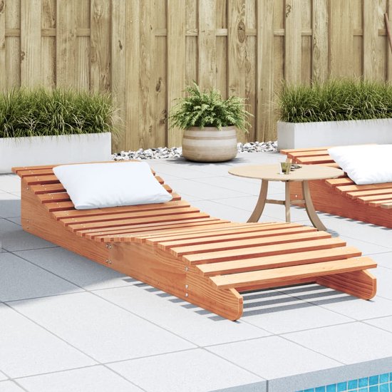 vidaXL Ligbed van grenenhout - 205 cm - Wasbruin Ligbed - Houten Ligbed ...