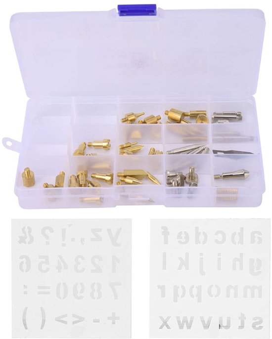 56 Stks Houtgestookte Pen Houtverbranding Tips Stencil Set Solderen ...
