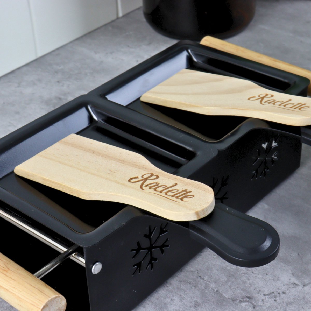 Orange85 Raclette - Set 2 Personen - Zonder Stekker - Zwart | bol.com