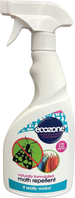 Ecozone Natuurlijke Motten Spray - met Flessenborstel - Mottenballen ...