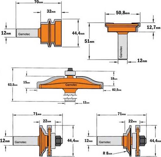 CMT - Complete CMT Keukenfrezenset, profiel A , HW - Frees ...