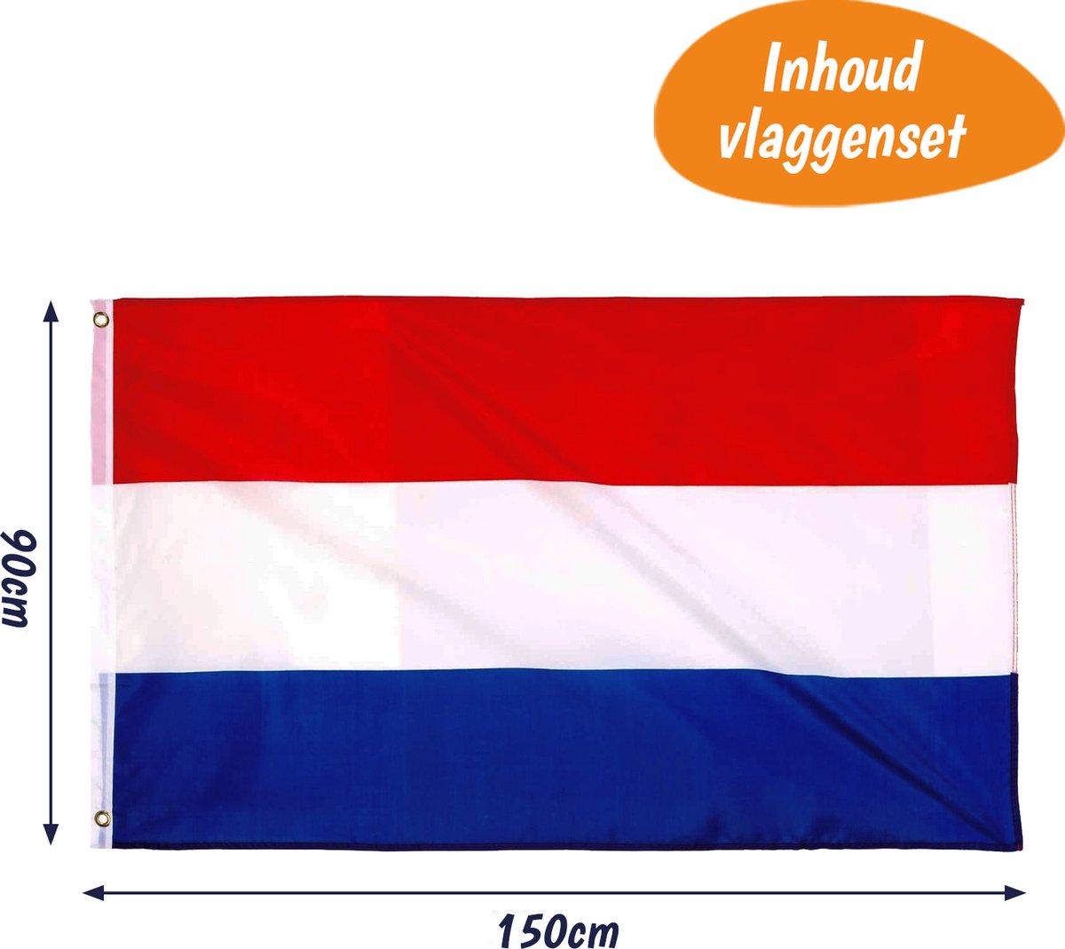 Complete Vlaggenstok Set Voor Aan Huis - Inclusief Nederlandse Vlag en ...
