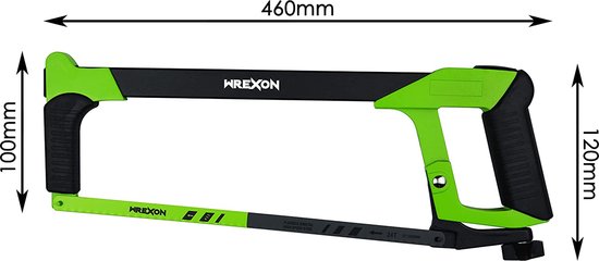 Wrexon 300 mm lange metaalzaag met extra set van 5 bimetalen zaagbladen ...