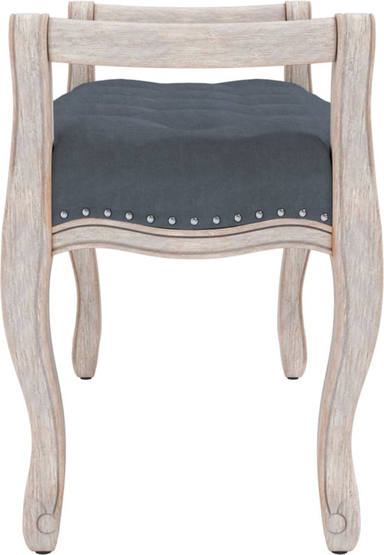 ModernLife' - Bankje 80x45x60 cm fluweel donkergrijs | bol.com