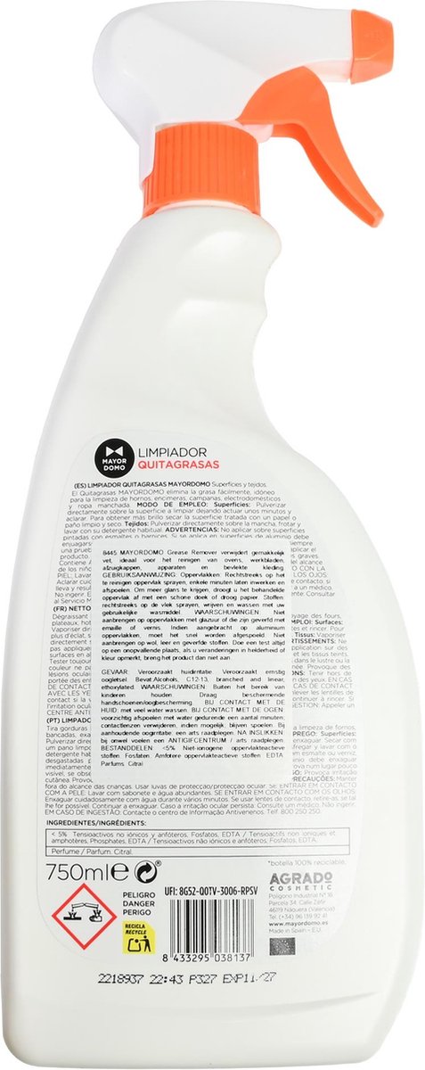 Benson Vetverwijderaar - Ontvetter/Reiniger - 750 ml - per stuk | bol