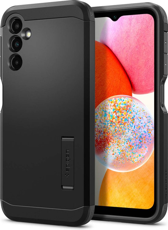 Spigen Tough Armor Backcover geschikt voor Samsung Galaxy A14 (4G) hoesje - Zwart | bol