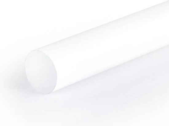 POM Rondstaf Wit | Diameter 100mm | Lengte 1000mm | bol