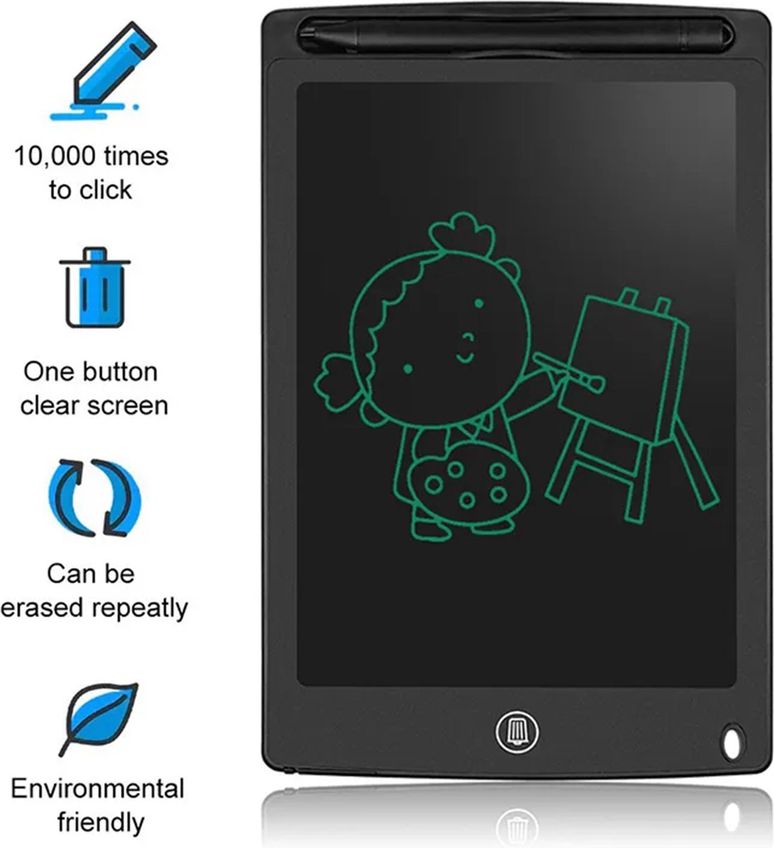 Grafische Tablet Voor Tekenen Voor Kinderen, LCD-Schrijftablet, Zward 8 ...