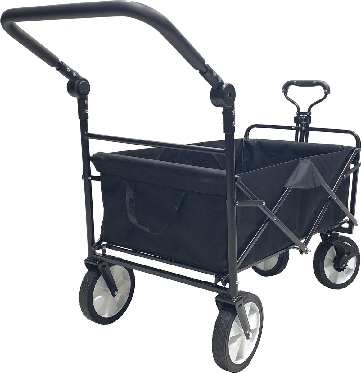 Bolderkar opvouwbaar - draaibare massieve wielen - stevig frame - 75 kg ...
