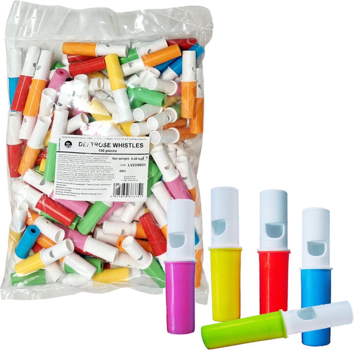 Sweet Pack Dextrose Fluitjes - 100 stuks | bol.com
