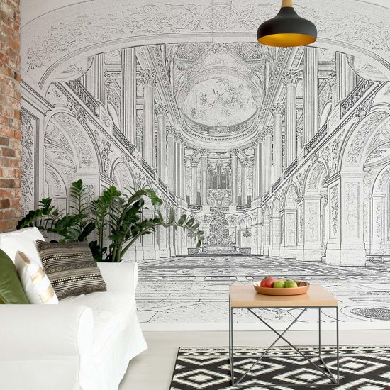 Fotobehang - Vlies Behang - Great Hall Ballroom in Versaille - Wit ...