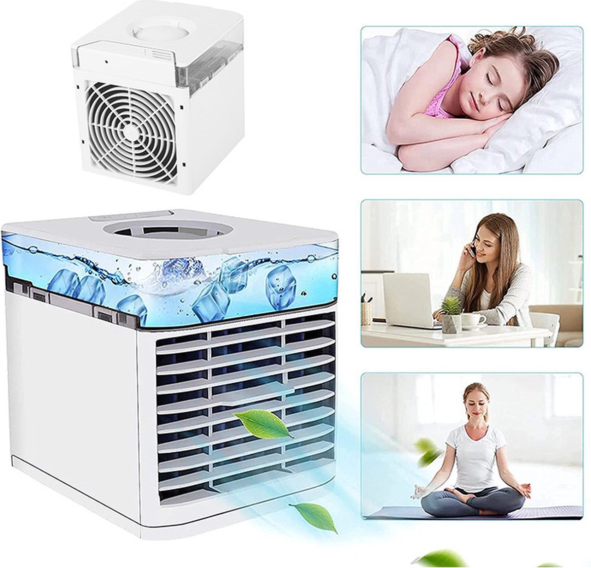 Draagbare Airconditioner Mini Waterkoeler USB Wit - Mini Airco ...