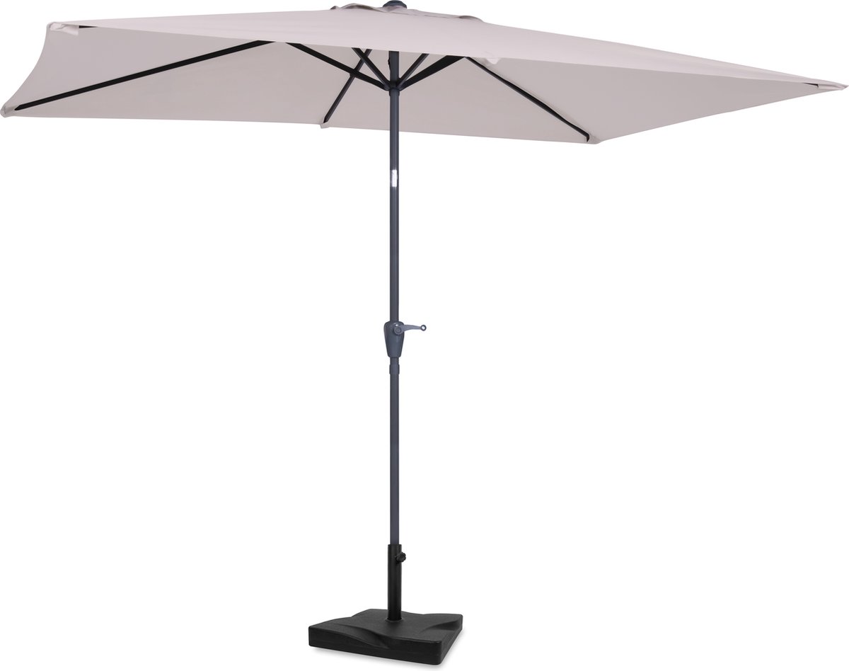 VONROC Premium Parasol Rapallo 200x300cm – Duurzame parasol - combi set ...