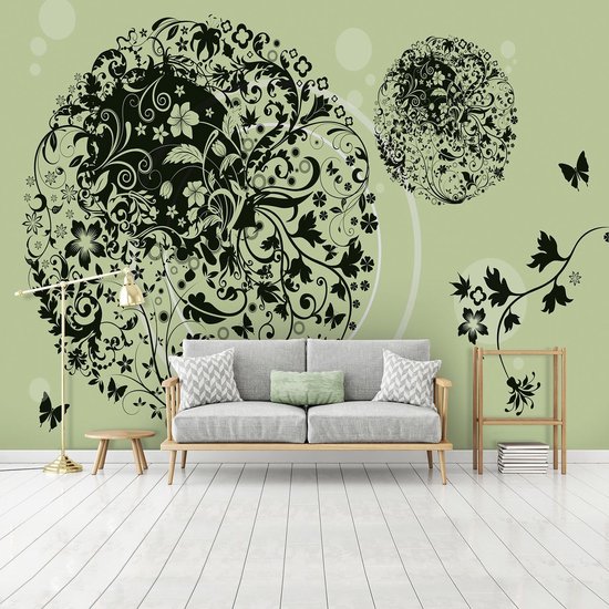 Fotobehang - Vlies Behang - Bloemen en Planten Kunst - Abstract - 254 x 184 cm | bol