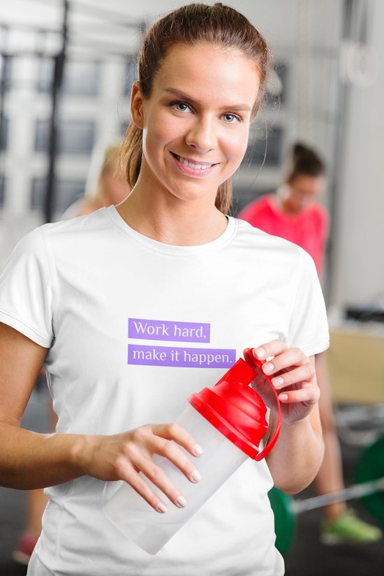 Shirt - Work hard, make it happen - Wurban Wear | Grappig shirt ...