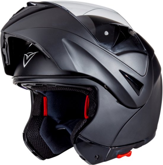 DEMM FL One Systeemhelm - Mat Zwart. Zonnevizier & Snelsluiting ...