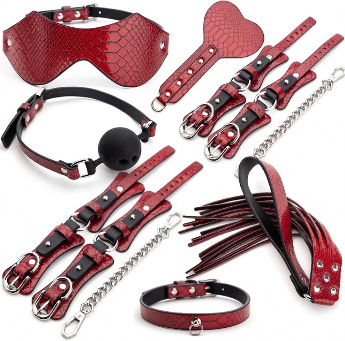 Power Escorts Zware Zwarte Bondage Set In Luxe Uitgevoerde Bondage