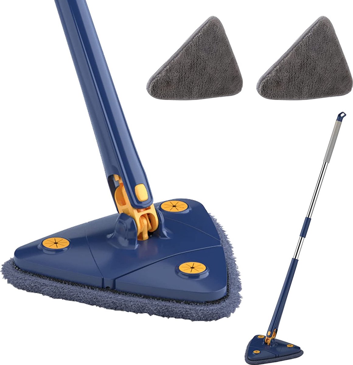 Shine multifunctionele mop- 360° draaibare verstelbare schoonmaak mop ...