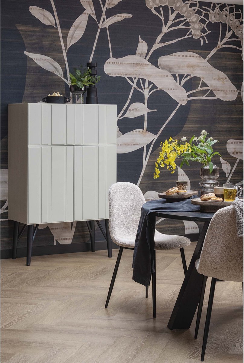 WOOOD Drankkast Miller - Grenen - Dust - 146x90x46 | bol