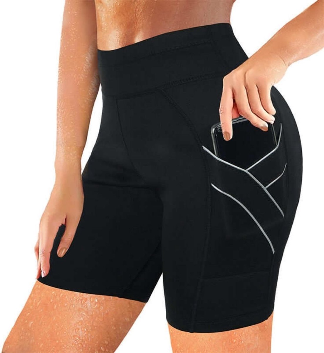 Sauna Broek – Kort | Compressie Legging | Met Zak | Thermisch ...