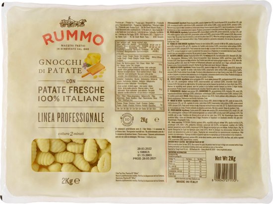 Rummo - Gnocchi di patate - 2kg | bol