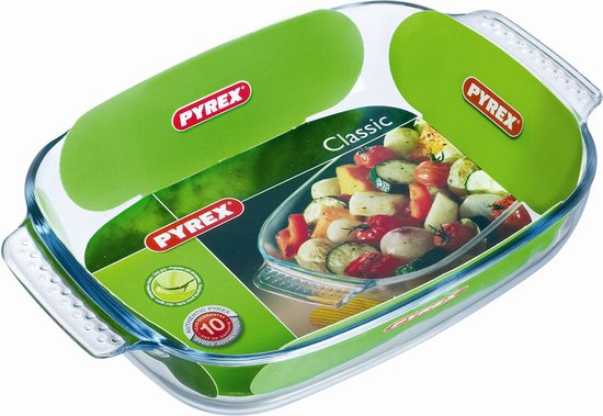 Serveerschaal Pyrex Classic Rechthoekig Transparant 39 x 25 cm (6 Stuks ...