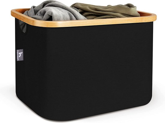 HENNEZ Opbergmand, 40 liter, opvouwbare wasmand, manden voor het ...