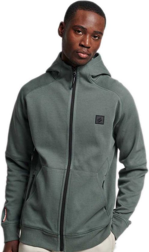 Superdry Code Tech Zip Hood Vest Mannen - Maat L | bol