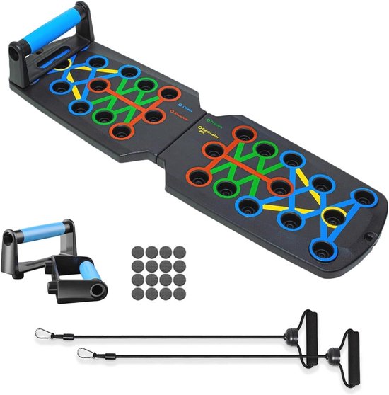 14-in-1 Push Up Board - Opvouwbaar Fitnessapparatuur voor Thuis ...