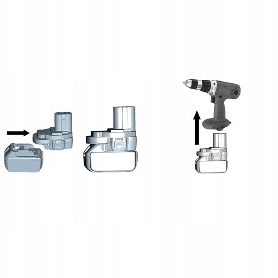 Makita 18V NiCd en NiMh adapter voor Makita 18V accu's (MT20MN) | bol