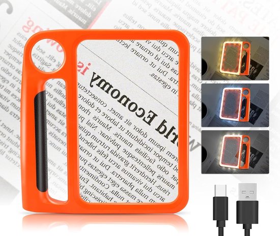 5 x Handenvrij Vergrootglas Met Licht - Groot Leesvergrootglas Voor ...
