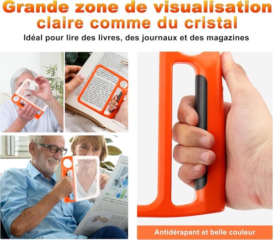 5 x Handenvrij Vergrootglas Met Licht - Groot Leesvergrootglas Voor ...