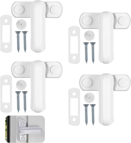 Window Lock Set - 4 Pcs, Burglar Security Locks for Windows, Durable ...