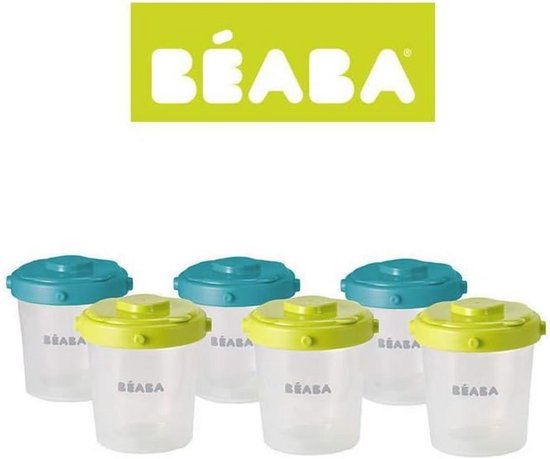 Set van 6 Stapelbare Potten met Deksel - 100% Luchtdicht - 200 ml ...
