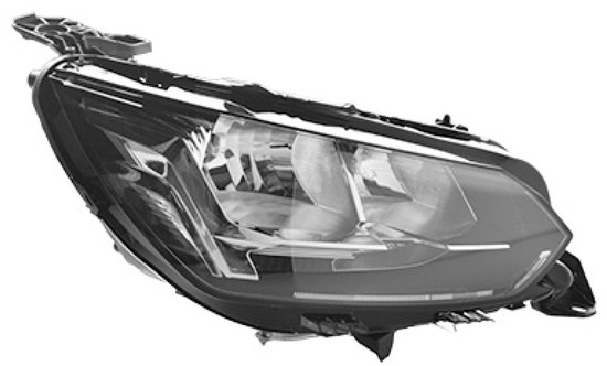 Van Wezel - KOPLAMP VOOR PEUGEOT 208 2019- 9823193880 | bol