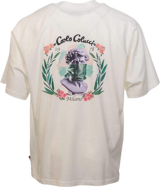 Carlo Colucci Heren T-Shirt Wit C3463/59 | bol
