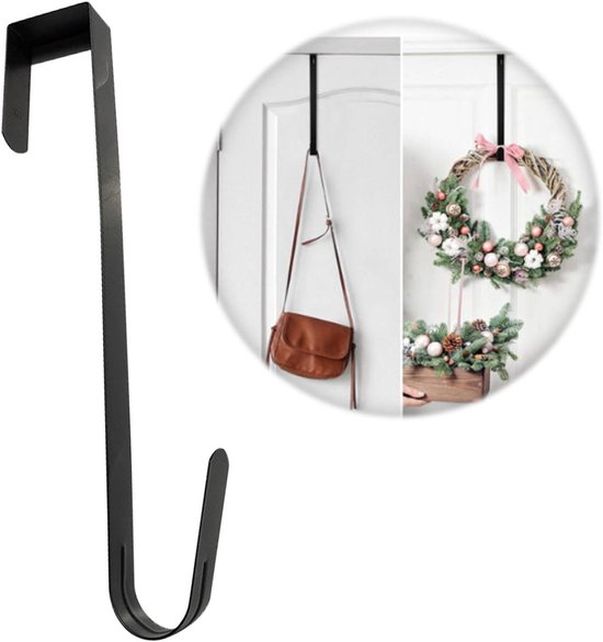 Kerst Metalen Krans Hanger Deur Krans Hanger Haak Sterke Metalen Haak Houder Over De... | bol