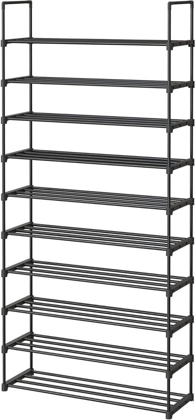 Shoe Rack with 10 Levels Metal Shoe Storage for Up to 50 Pairs of Shoes ...