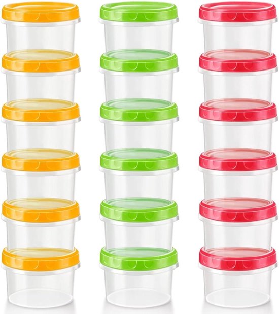 18 stuks vershouddozen met deksel 250 ml Herbruikbare kunststof ...