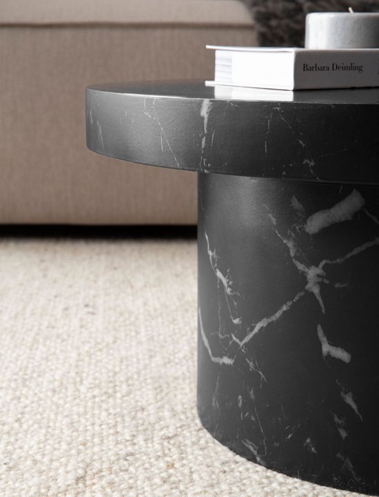 Table basse ronde - table moderne - table aspect noir - fonction ...