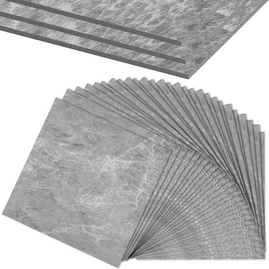 NAIZY PVC vloerbedekking 30x30 cm 27 stuks vinyl vloer zelfklevende ...