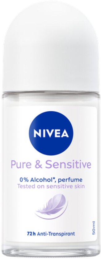 3x Nivea Deodorant Roller Sensitive & Pure 50 ml | bol