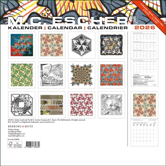 M.C. Escher Kalender 2026 | bol