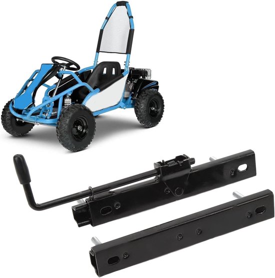 Adjustable Steel Double Locking Seat Slide Rails Set for Go Kart ATV ...