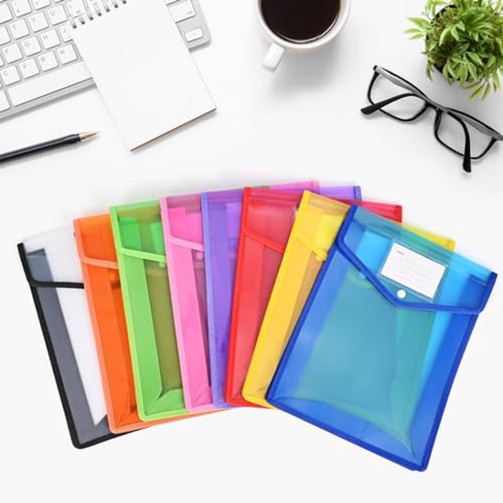 Documentenmap A4, Diealles Shine 8 stuks documententas A4, waterdichte map A4... | bol