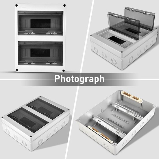 Distributor Box 24 Modules IP65 For Humid Rooms Small Divider 2-Rows ...