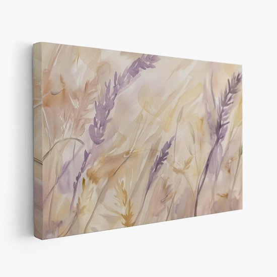 Pastel Paarse Bloemenveld | bol