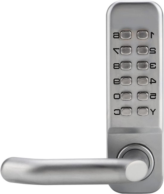 Code Lock - 1-11 Digit Zinc Alloy Number Code Security Lock | bol