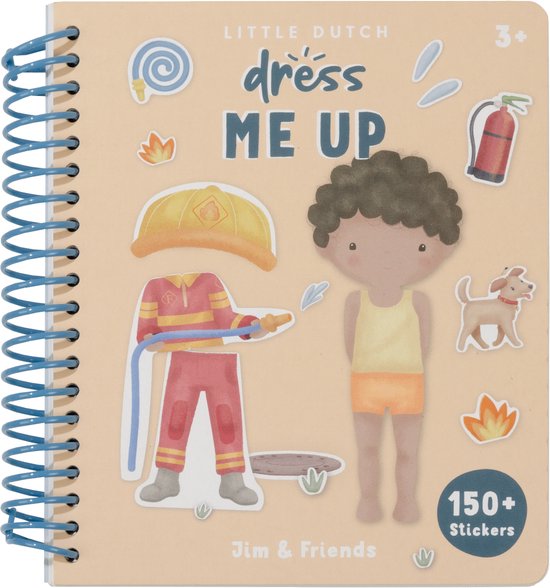 Little Dutch sticker- en aankleedboek Dress me up Jim & Friends ...